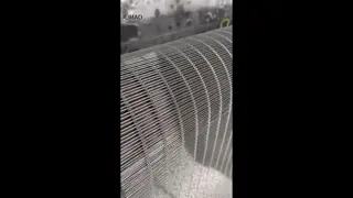 Authentic factory production scenes of metal woven mesh