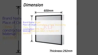 High Efficiency HEPA FFU Filter for Clean Rooms