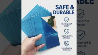 PC mirror sheet with blue protective film