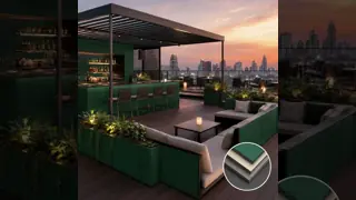 Heavy-Duty Compact Outdoor Dining Set, UV & Water Resistant