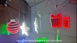 mirror light string infinity