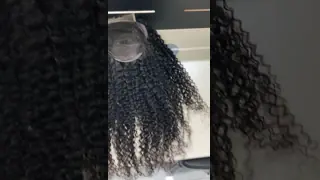 220 Percent Density Curly HD Lace Wig Natural Look