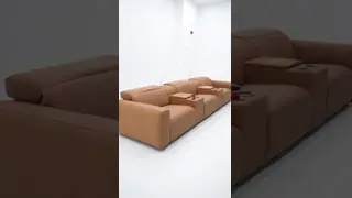 Modern Home Theater Sofa Dual Motor Recliner Comfort