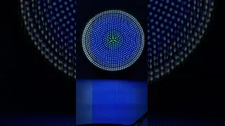 Bertinlights Colorful Round LED Strobe Moving Head Light RGBW DMX Effect IP33 Rated Warm White for C