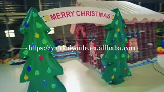 Inflatable Santa Grotto Gingerbread Cabin Christmas Decor