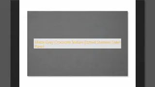 Matte Grey Crocodile Texture Stainless Steel Panel