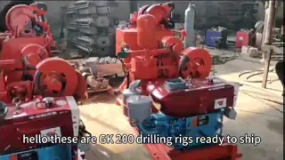 GK 200 Mobile Water Well Drilling Rig High Efficiency