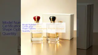 Luxury Magnetic Crown Perfume Cap Gold Plated Crystal