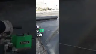 Hot Wedge Machine use in Lanfill geomembrane welding.