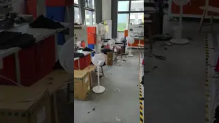 8184 automatic gluing folding and press machine for polo shirt factory to improve efficiency