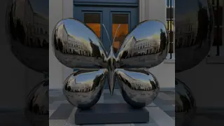 Shiny Metallic Butterfly Sculpture Stainless Steel Art for Outdoor Display