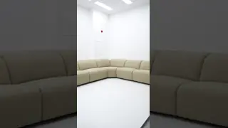 OEM Logo Modern Power Reclining Sectional Couch With Marble Chaise Extension