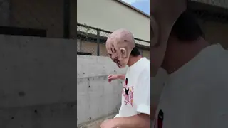Realistic Skull Latex Mask with Cracked Skin Details | Halloween Horror Costume