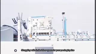 ZH-500 Mini Folder Gluer Compact easy operation gluer box folding gluing machine