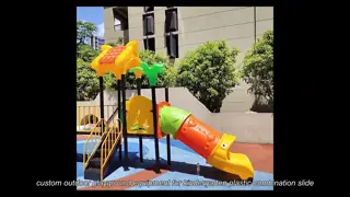 custom outdoor playground equipment for kindergarten plastic combination slide