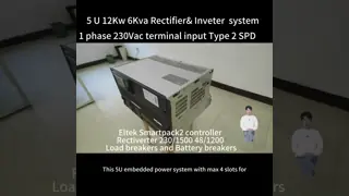 Eltek AC&DC Rectiverter System 5U Height Max 12KW DC capacity 6KVA AC capacity