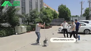 Lithium battery fire extinguisher