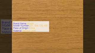 Yellow Oak Wood Grain Stainless Steel Sheet Premium Decor