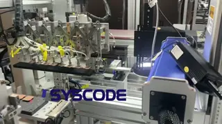 Syscode 70W Fiber Laser Marking Machine Industrial Demo