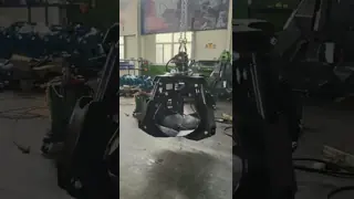 Rotary Polyp Lotus Grab Scrap Metal Yard Hydraulic Orange Peel Grapple for Excavator Crane