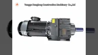 R97 5.5kW Vertical Mount 3 Stage Hardened Helical Inline Geared Motor