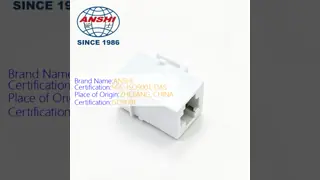 ANSHI Cat6 RJ45 Keystone Jack Easy Ethernet Connector