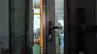 Australian Standard 100 Series Blue Glass Swing Door
