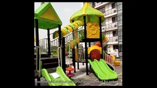 large outdoor slide set for community park wholesale plastic combination slide for park