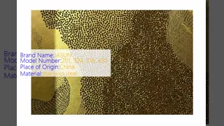 Premium Gold Etched Stainless Steel Decorative Wall Panels