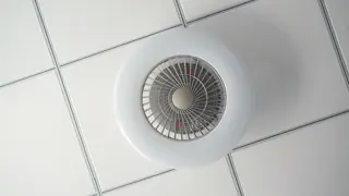 Modern 24 Inch Bladeless Ceiling Fan with Starry LED Light