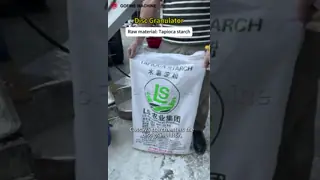 Test Run: Cassava Starch Granulation, Uniform 1–2mm Cat Litter Particles