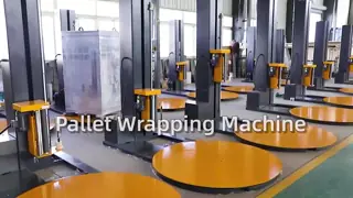 Fully Automatic Pallet Wrapping Machine Industrial Warehouse Stretch Film Wrapper