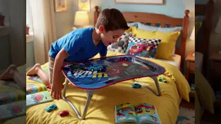 Customized Folding Metal Lap Desk Tin Tray with Legs Kids Bed and Sofa Activity Table