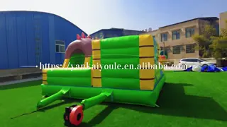 Dinosaur Inflatable Bouncer Combo Jumping Castle with Slide