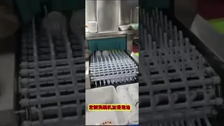 Custom Flight Conveyor Commercial Dishwasher Customer On-site Usage Photo