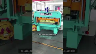 High Speed Small Wave Roof Sheet Machine Performance