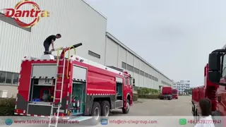 HOWO 6x4 Fire Truck Water Spray Test