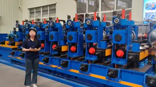 High Frequency CE Certified ERW Tube Mill Welded Pipe Mill Engine Motor Carbon Steel Pipes Machine