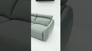 Modern Dual Motor Recliner Sofa Space Saving Design