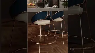 Creativity Stainless Steel Design Modern Luxury Bar Chair