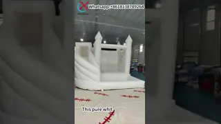 Premium White Inflatable Wedding Bounce Castle for Events