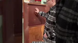 Luxury Solid Wood Jewelry Safe with Fingerprint Lock