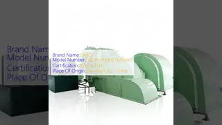 High Head Pelton Turbine Generator for Efficient Hydropower