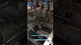 test welding of multiple spot steel wire welder