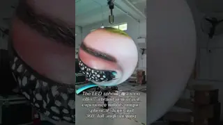 Seamless splicing Spherical LED display