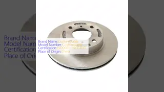 HT250 High-Standard Gray Cast Iron Brake Disc with Excellent Thermal Recession Resistance and Outstanding Wear Resistance