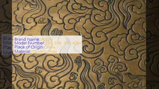 Antique Bronze Etched Stainless Steel Decorative Panels