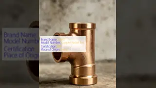 Durable Threaded Copper Nickel Equal Tee for Water Systems