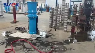 Video of axial flow pump drainage