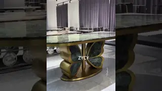 Modern Oval Dining Table Stylish Waterproof Home Furniture